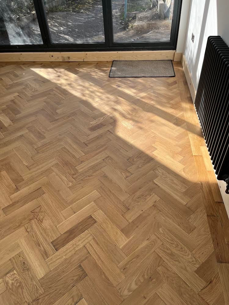 Engineered oak herringbone unfinished – Wooden Floors UK